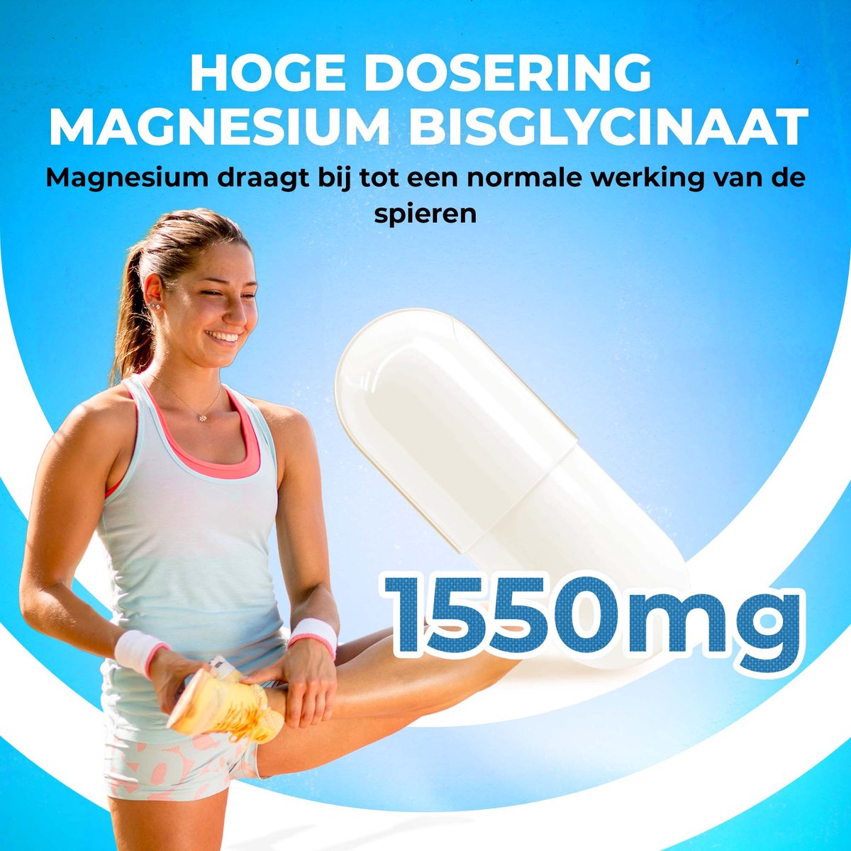 Magnesium Glycinate Capsules - 182 Dagen Voorraad & Goede Opname ...