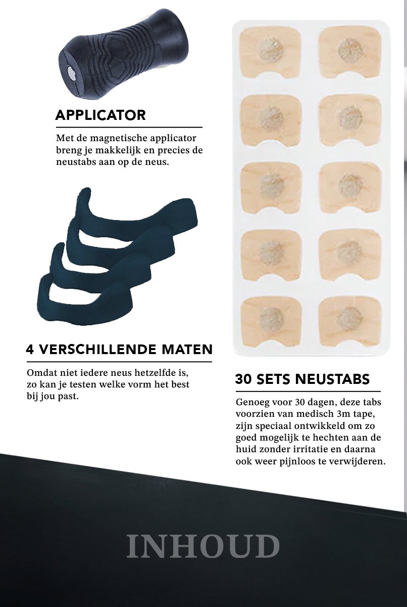Magnetische Neusspreider Fresh Improve - Anti Snurk & Sport — Slapen is ...